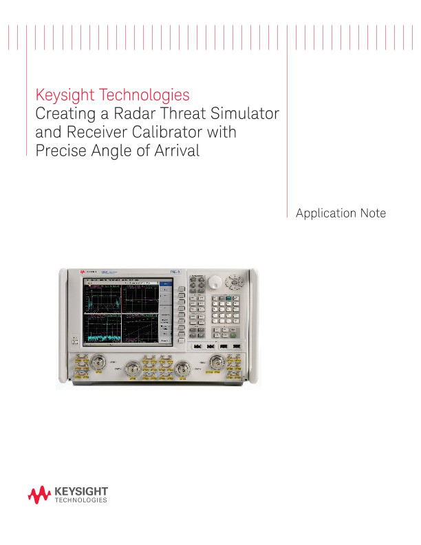Angle of Arrival Radar Threat Simulator PDF Asset Page | Keysight